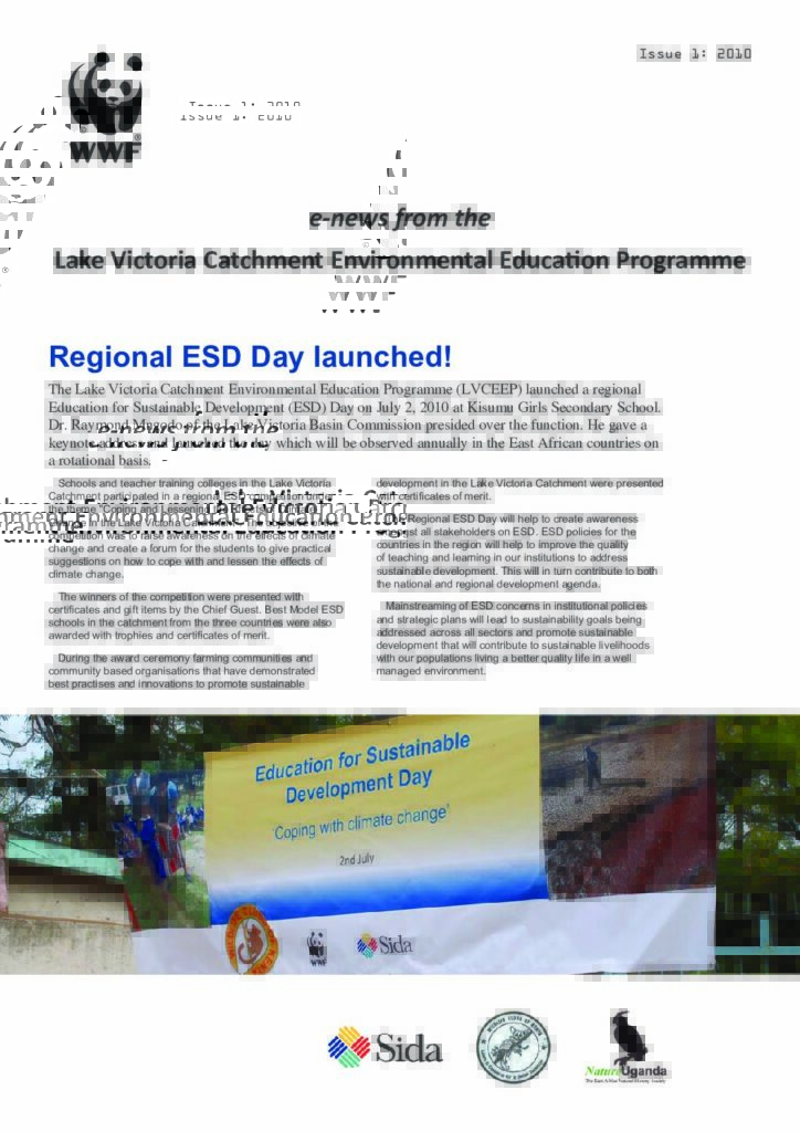WWF Lake Victoria EE newsletter - Världsnaturfonden WWF